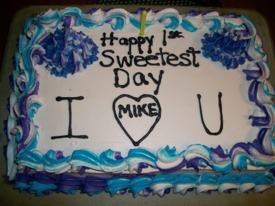 Our 1St Sweetest Day Cake - CakeCentral.com