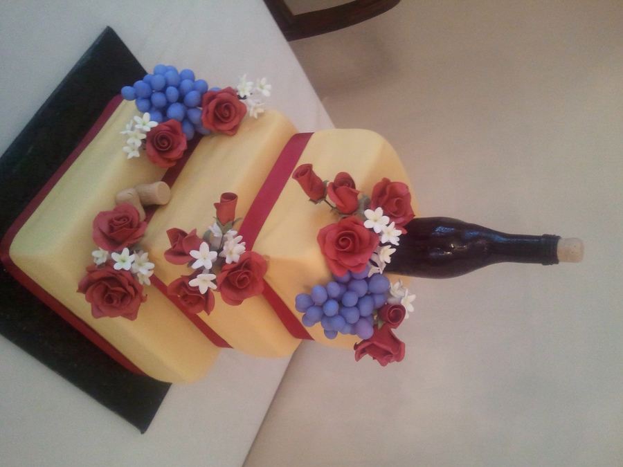 Wine Themed Cake - CakeCentral.com