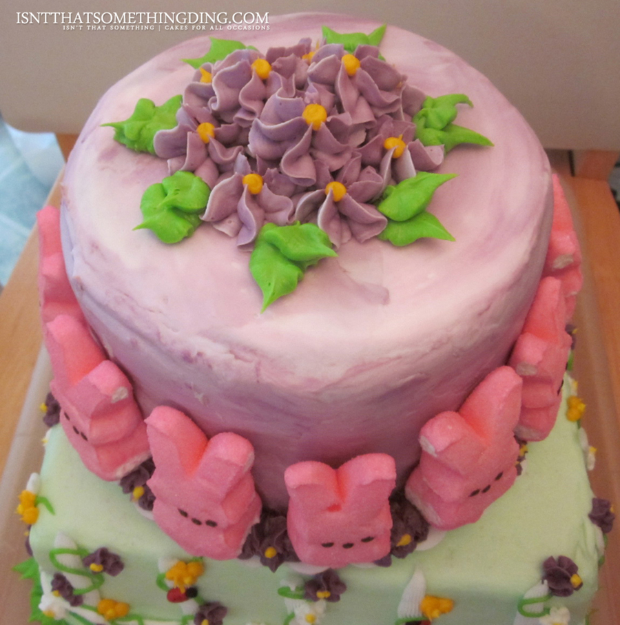 Easter Flower Garden With Bunnies - CakeCentral.com