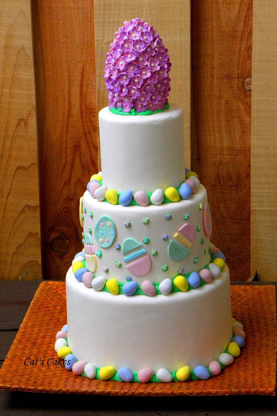 Chocolate Egg Easter Cake - CakeCentral.com