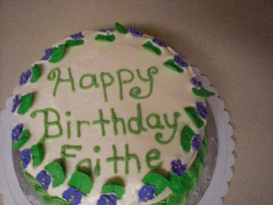 Violet Bday Cake - CakeCentral.com