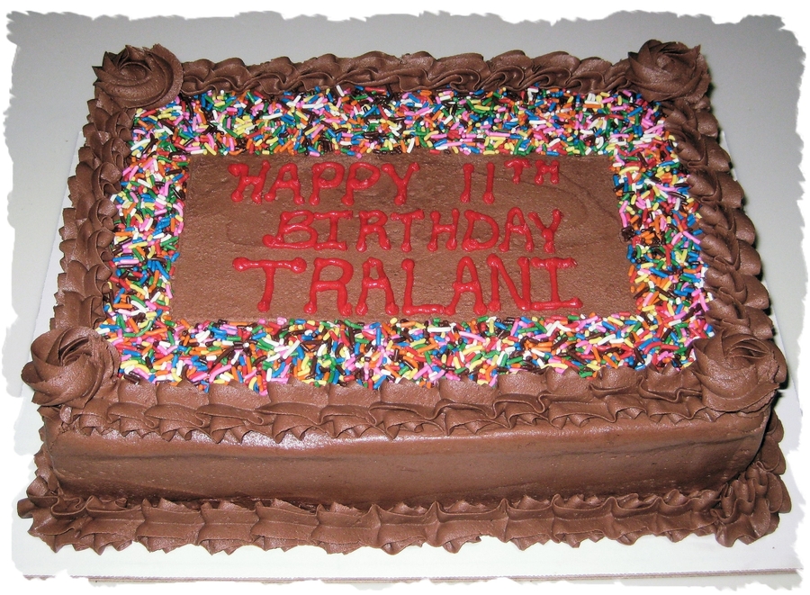 Chocolate Buttercream Sprinkle - CakeCentral.com