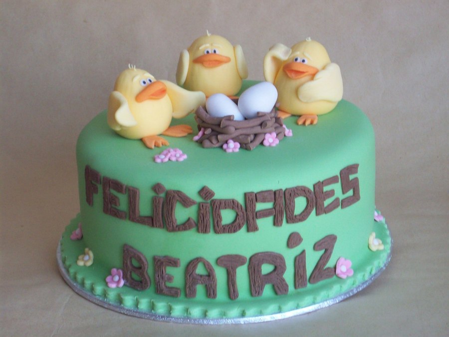 Easter Chicks - CakeCentral.com