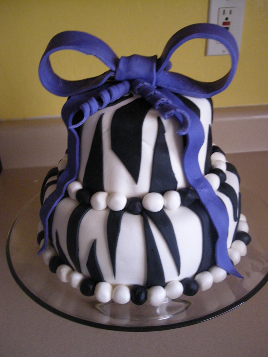 Zebra Cake - CakeCentral.com