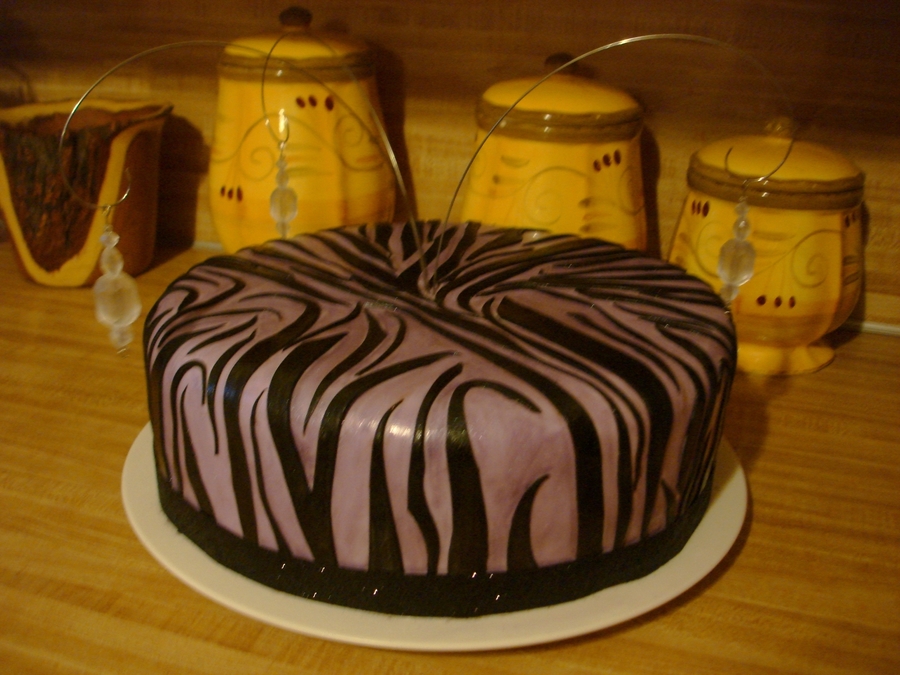 Purple Zebra - CakeCentral.com