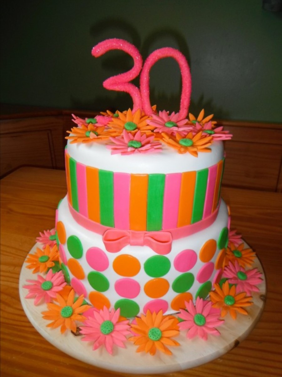 30Th Birthday Cake - CakeCentral.com