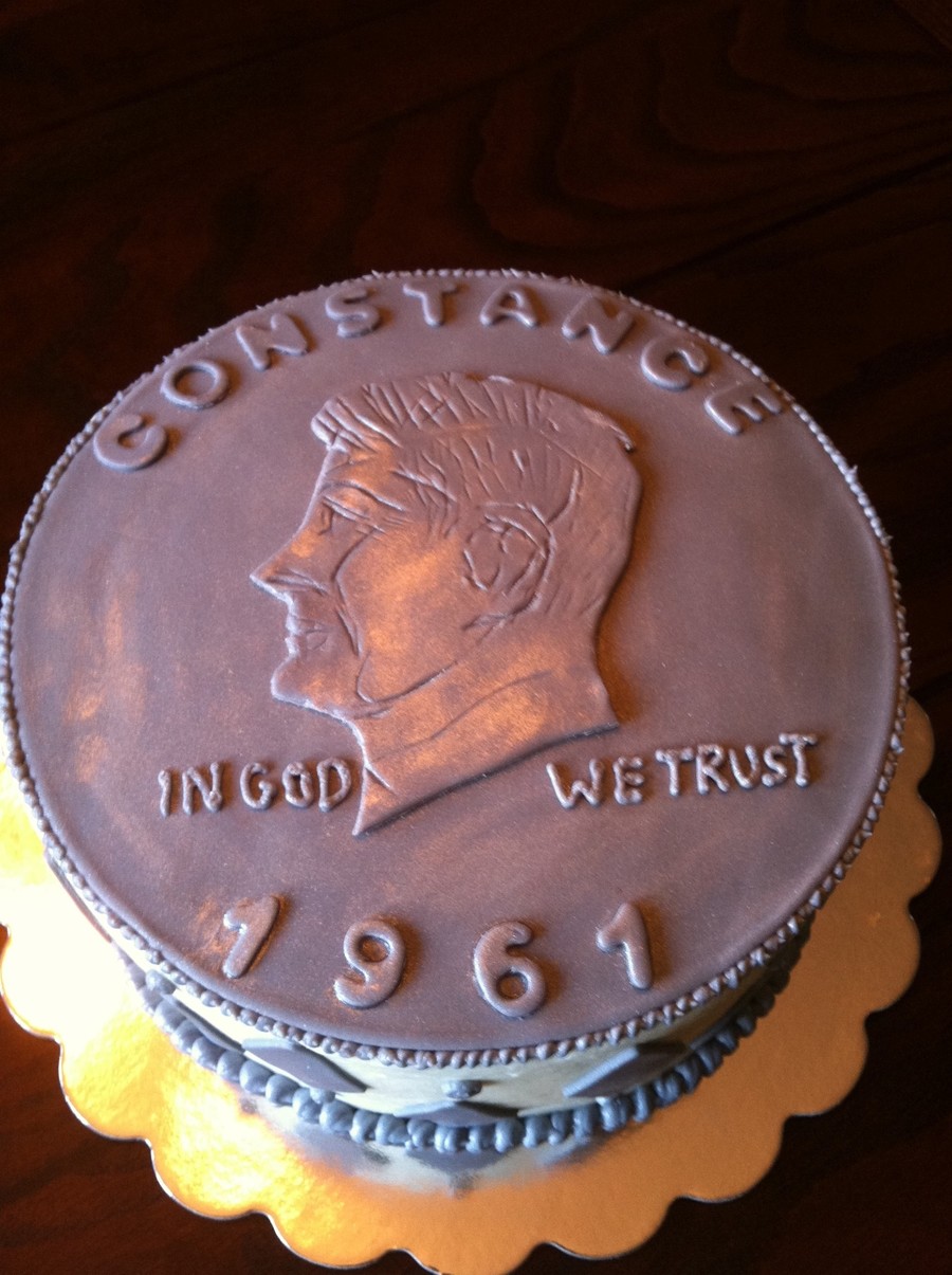 50 Cent/ Silver Dollar - CakeCentral.com