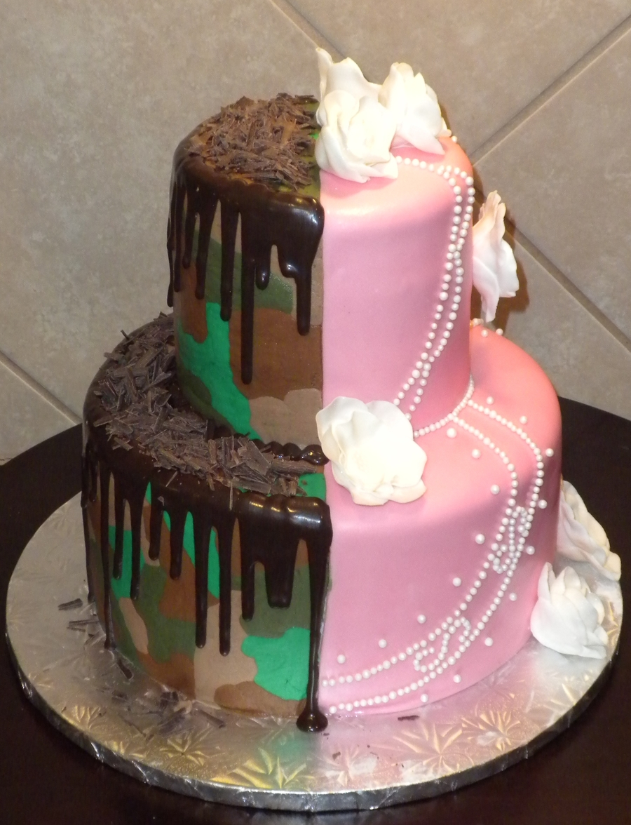 Two Faced Wedding Cake - CakeCentral.com