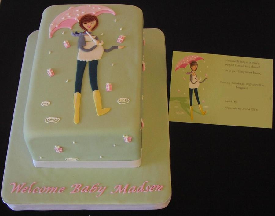 Modern Shower - CakeCentral.com