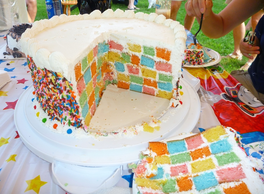 Checkerboard Cake - CakeCentral.com