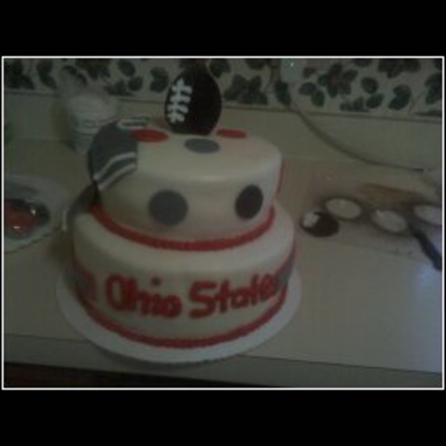 Ohio State Cake - CakeCentral.com