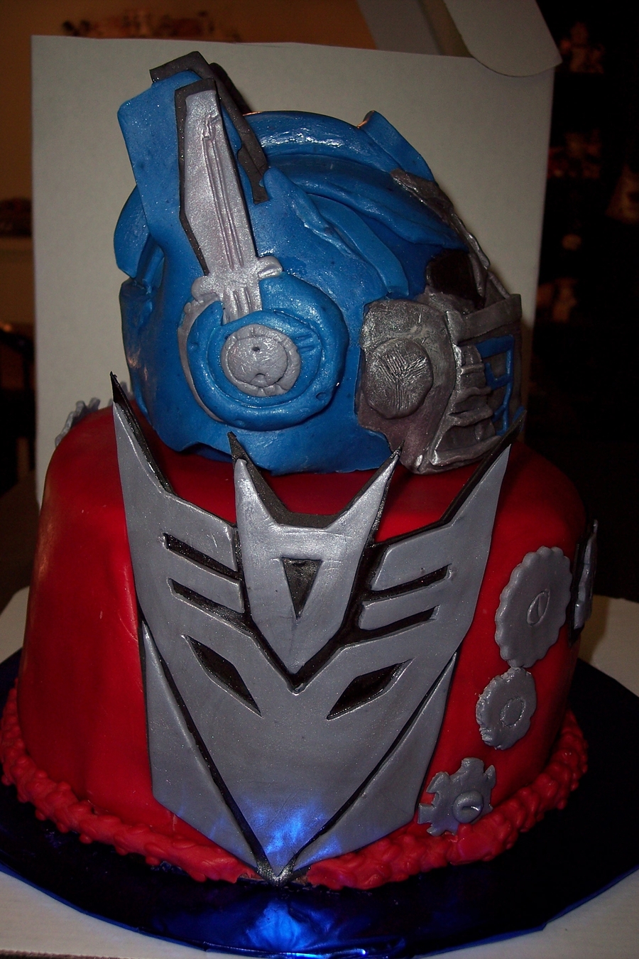 Optimus Prime Transformers Birthday Cake - CakeCentral.com