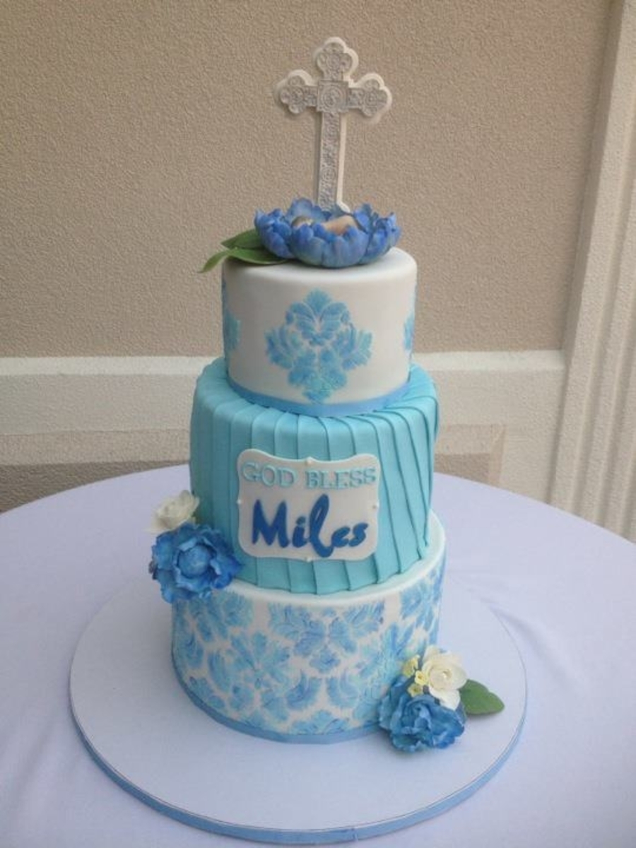 Dedication/ Christening Cake - CakeCentral.com