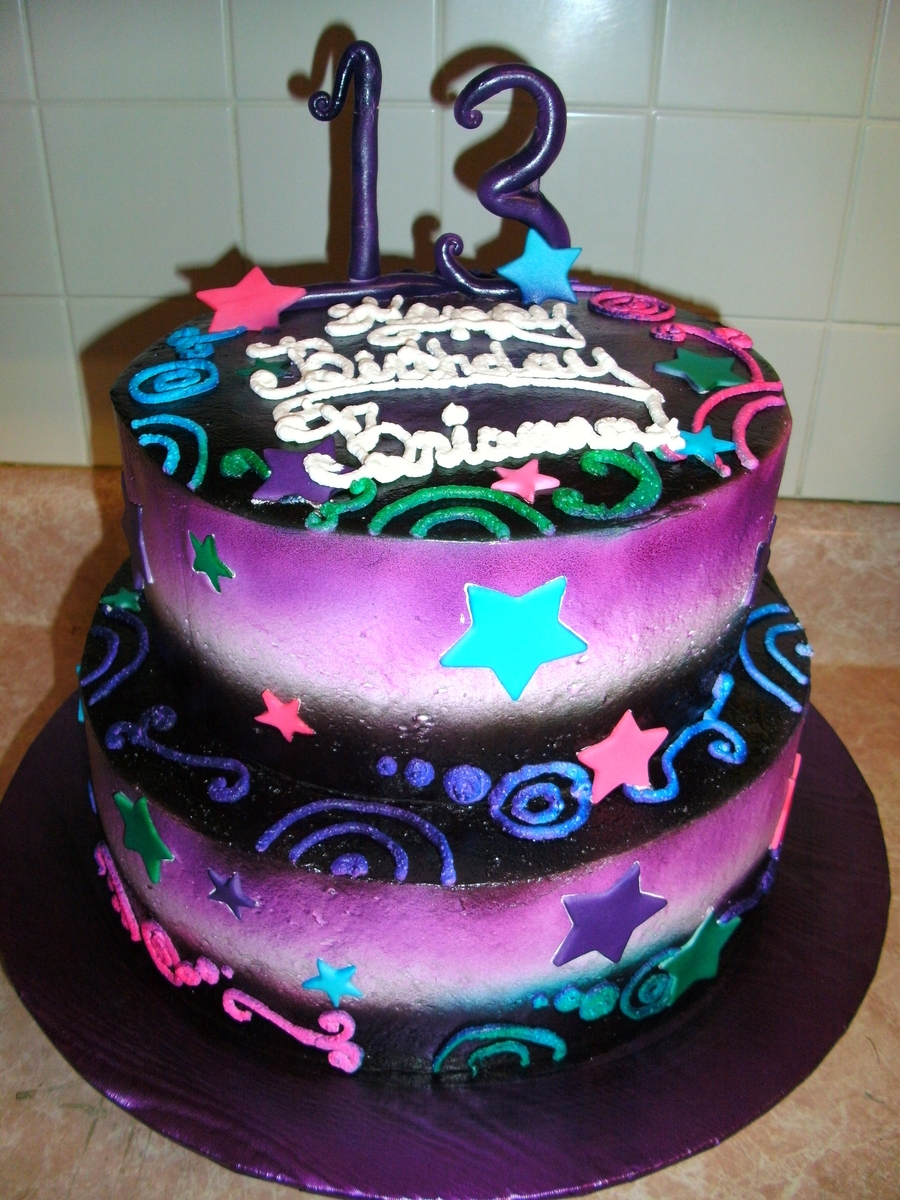 Colorful Stars Cake - CakeCentral.com
