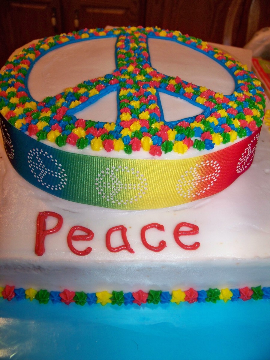 Peace Birthday Cake - CakeCentral.com