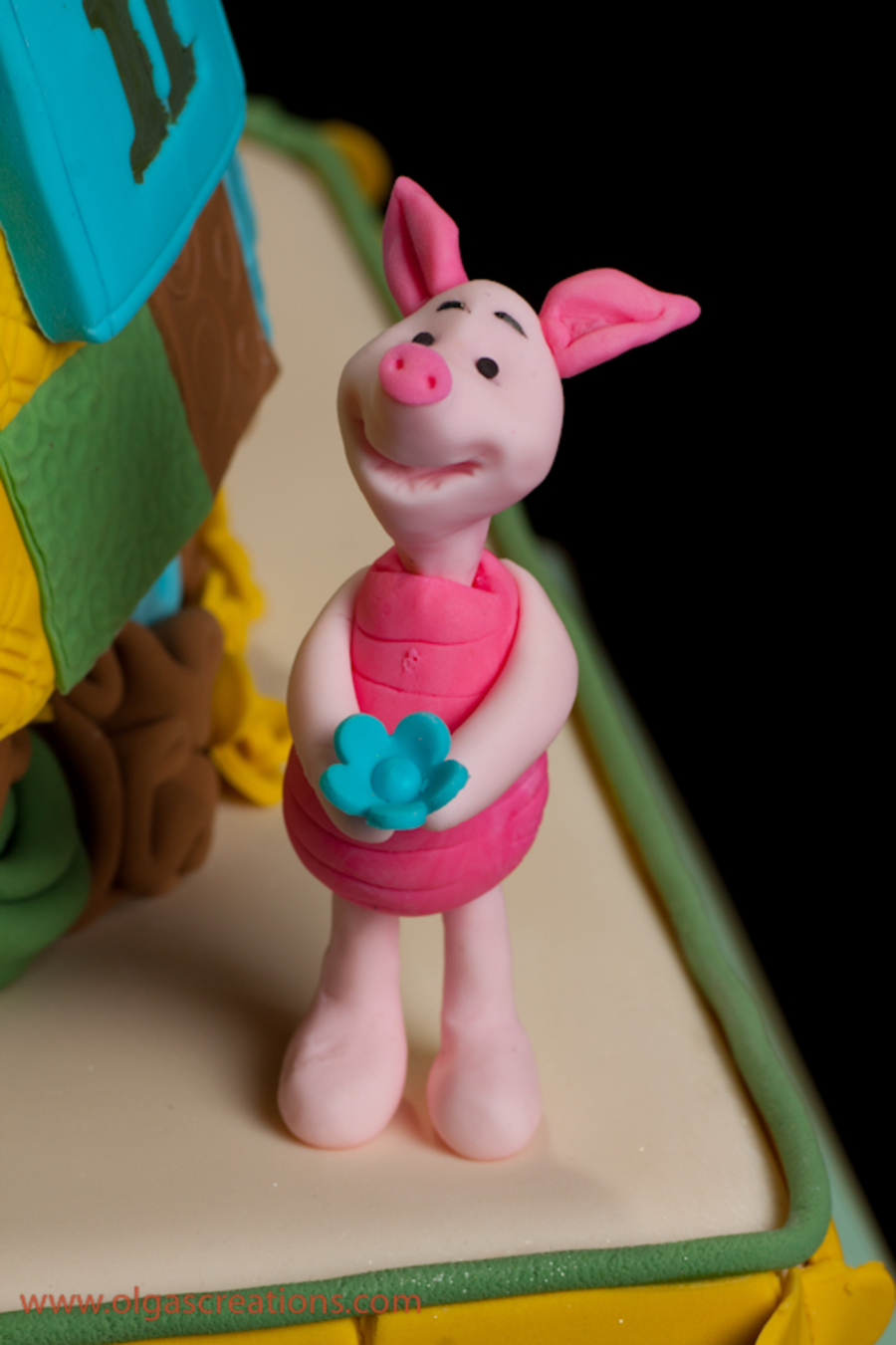 Winny The Pooh Baby Shower Cake - CakeCentral.com