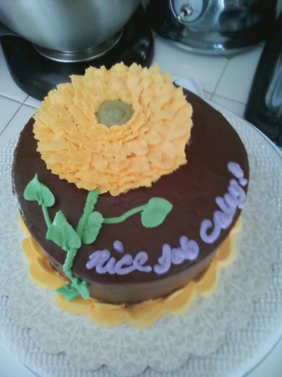 Sunflower Cake - CakeCentral.com