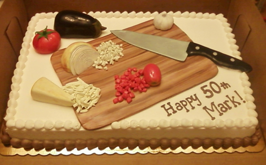 Half Sheet Cake Covered In Butter Cream Frosting All Accent Pieces Are 