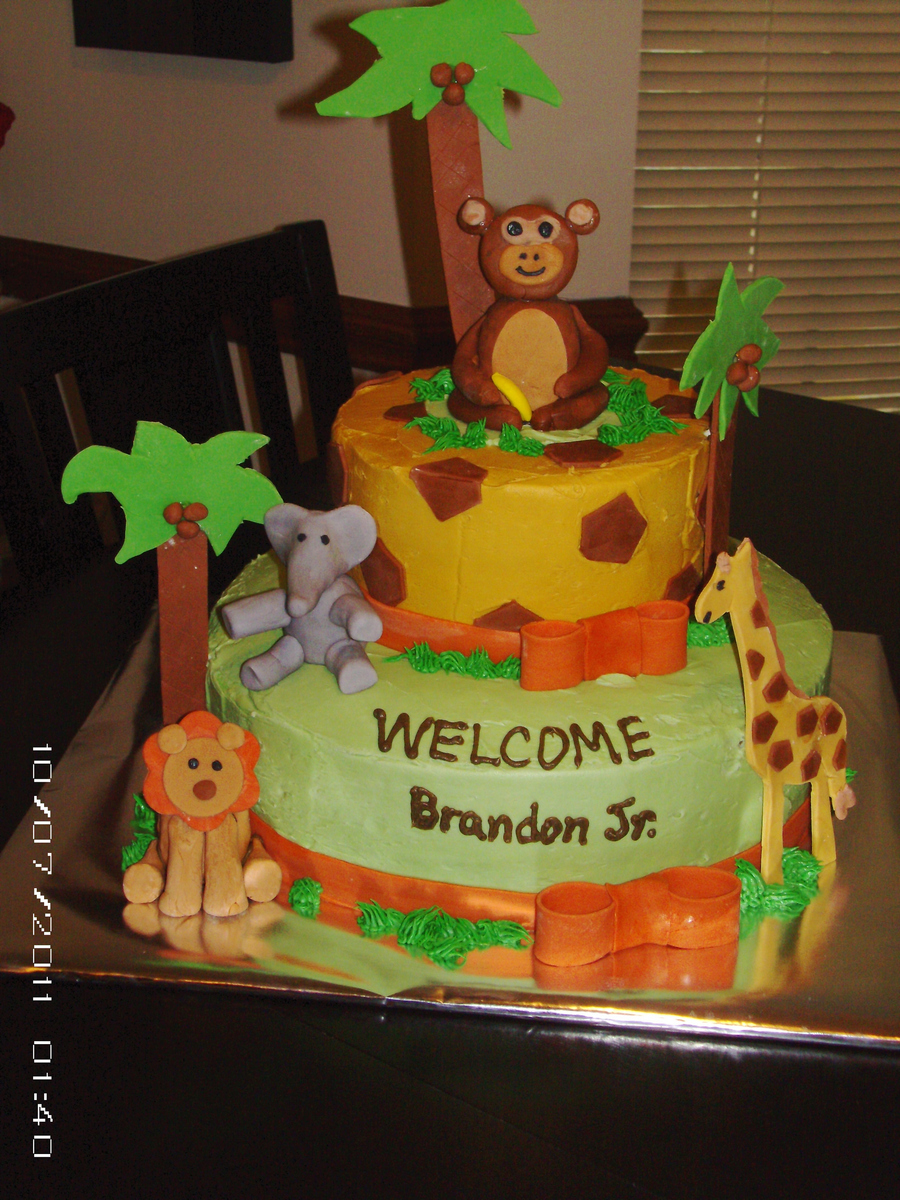 Jungle Theme Baby Shower - CakeCentral.com