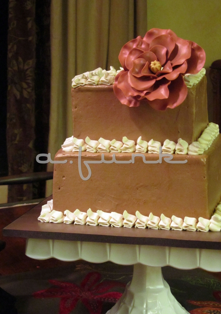 Ruffle Border Cake - CakeCentral.com