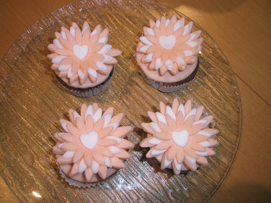 Cupcakes, Gerbera/daisy - CakeCentral.com