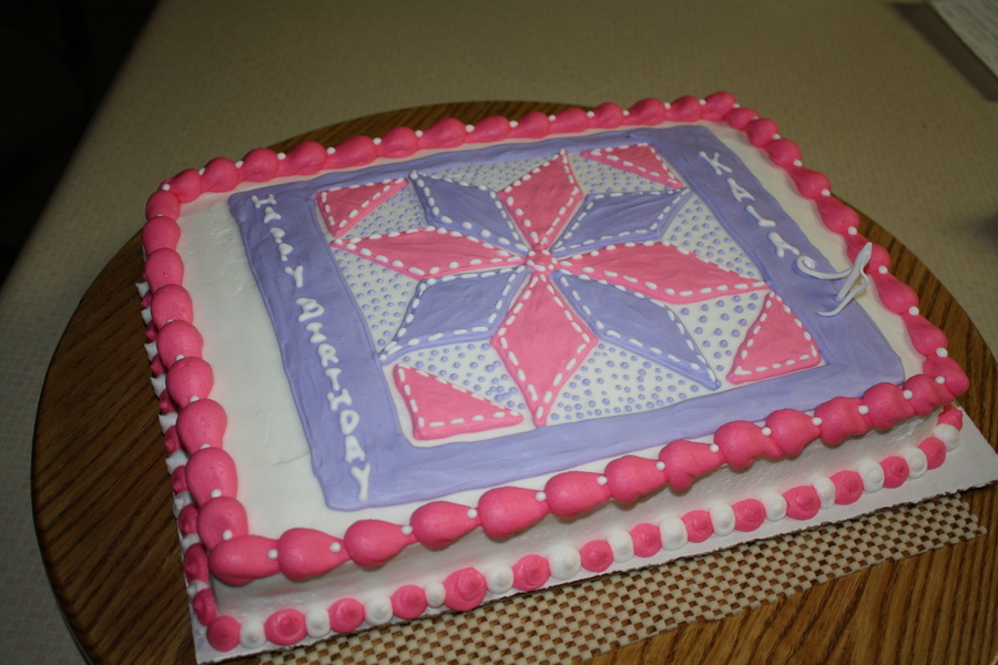 Quilt Cake - CakeCentral.com