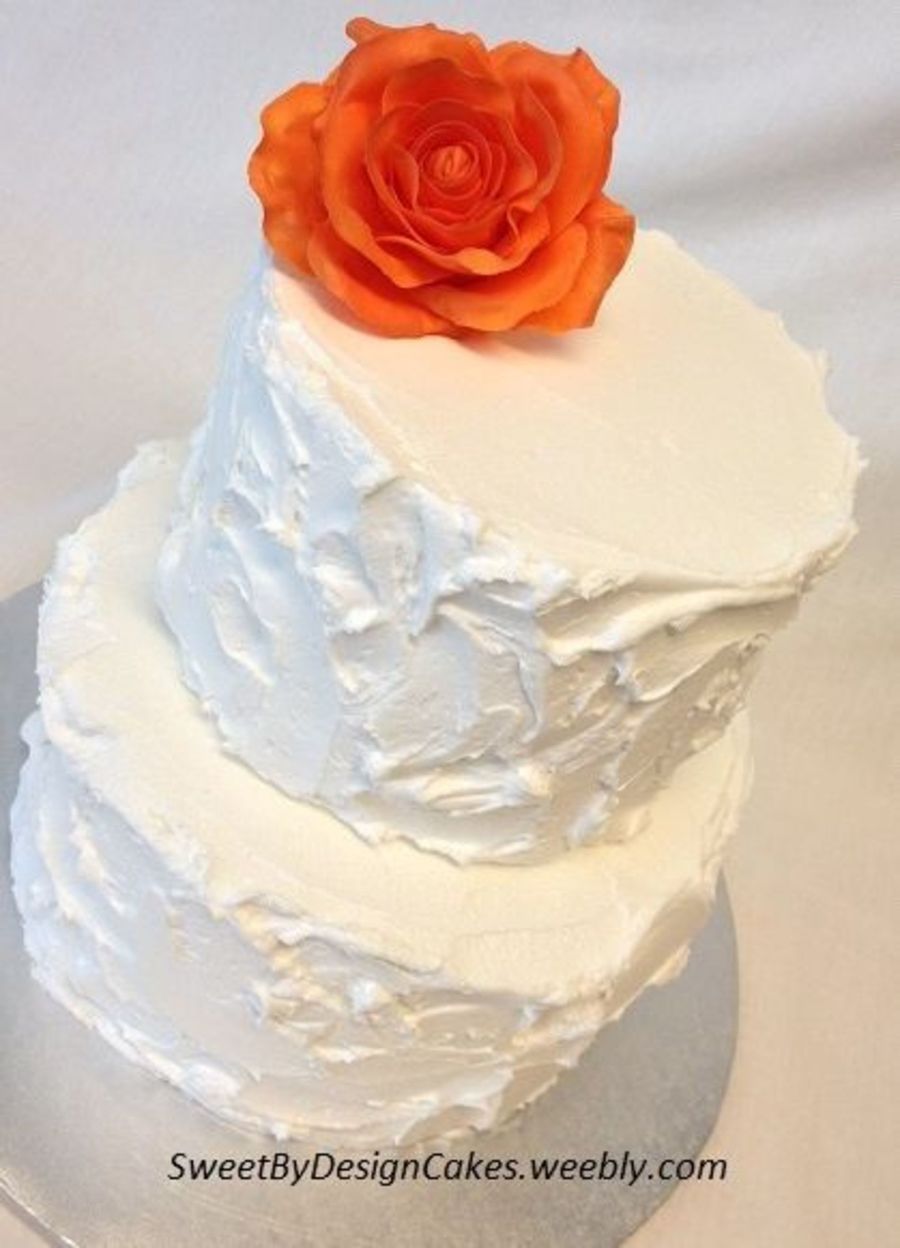 Rough / Rustic Iced Wedding - CakeCentral.com