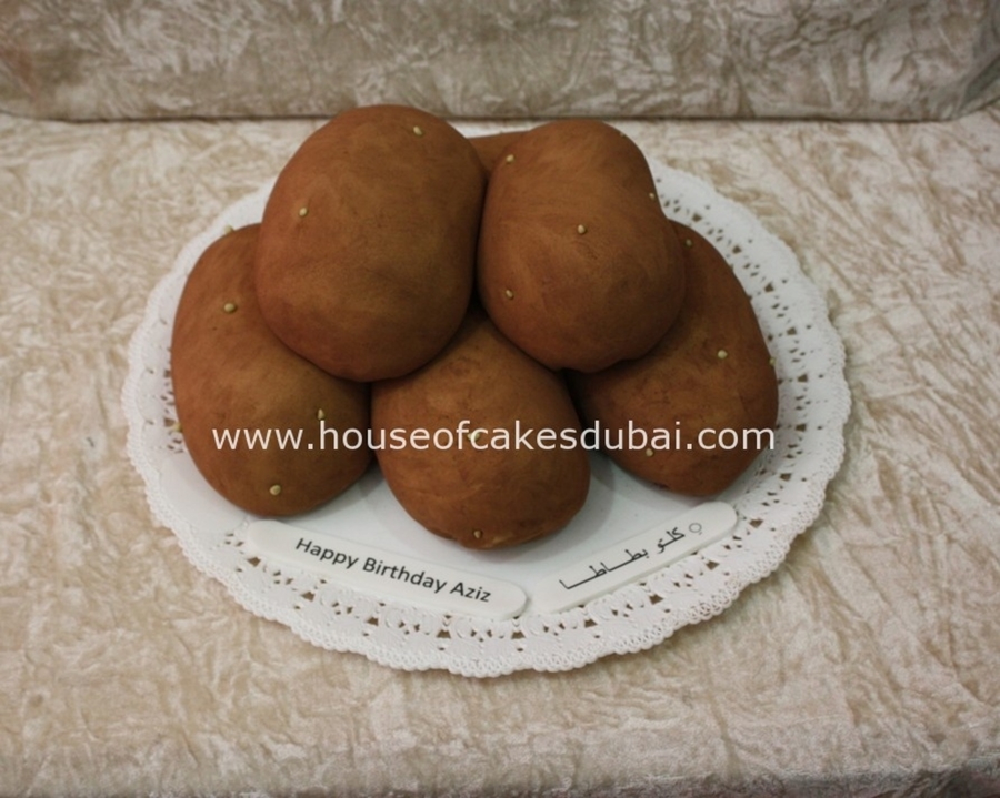 Potato Shaped Cake - CakeCentral.com