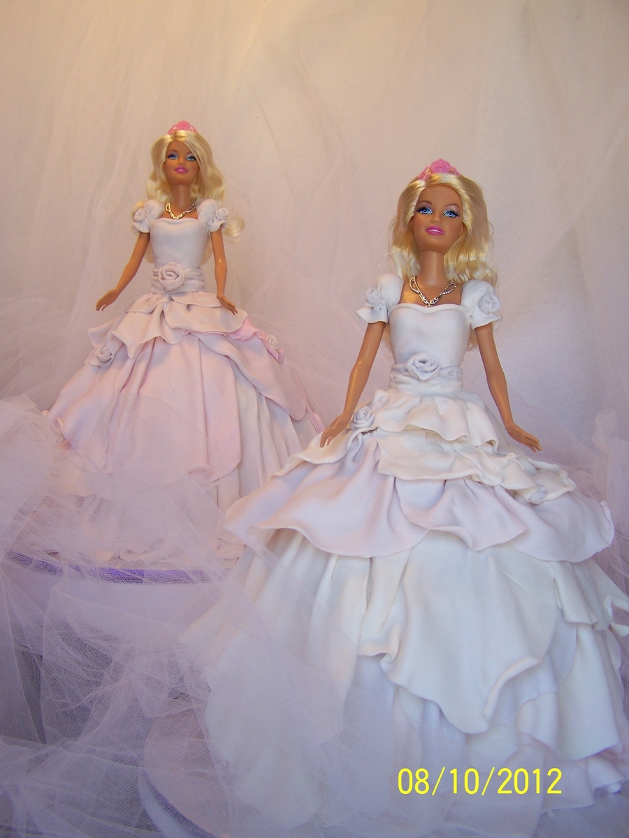 Twin Barbies For Twin 5 Year Olds CakeCentral