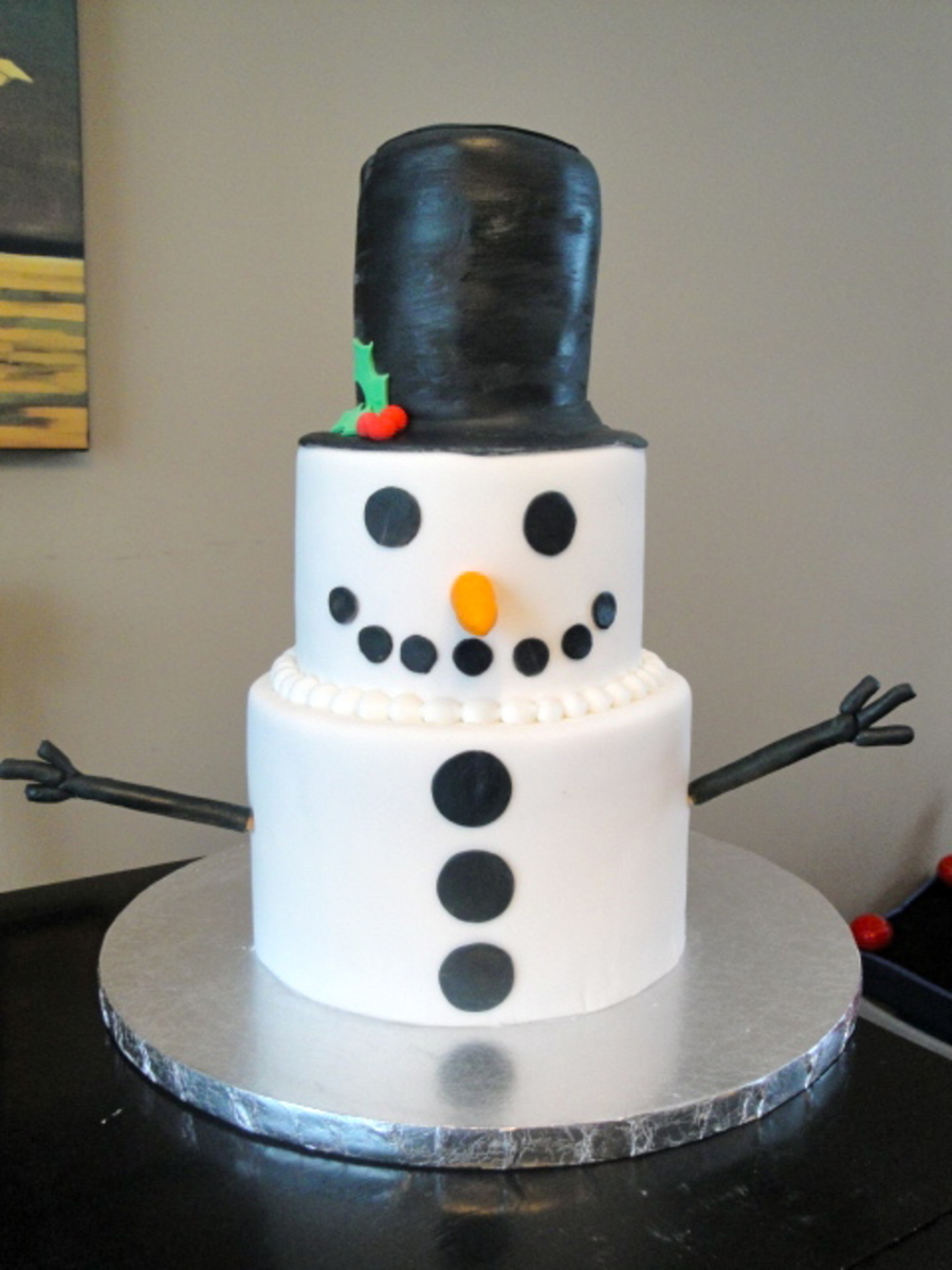 Snowman Cake - CakeCentral.com