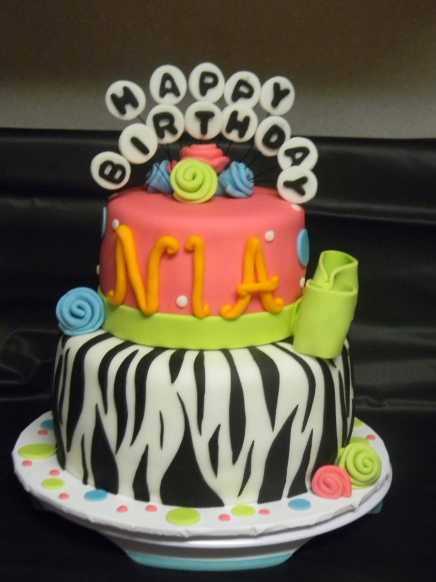 Funky 13Th Birthday - CakeCentral.com