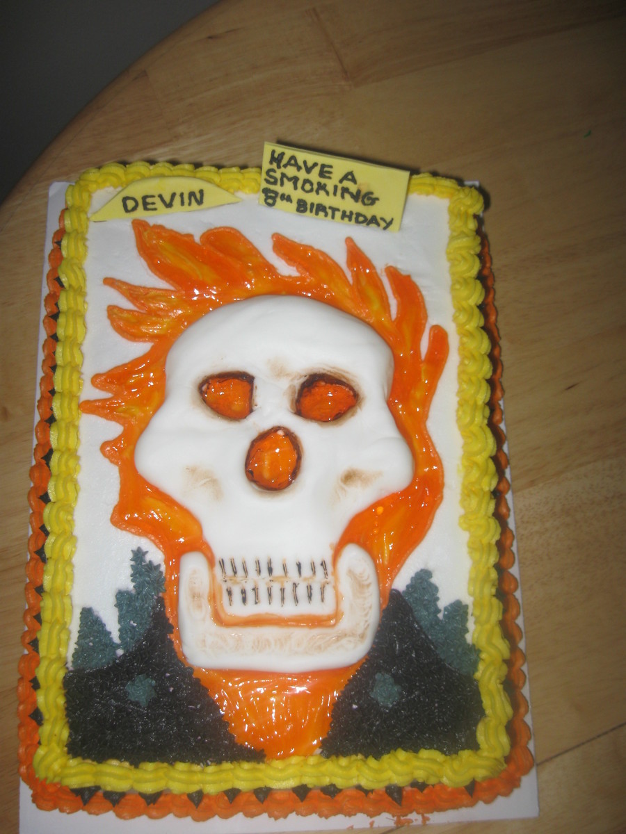 Ghost Rider Cake - CakeCentral.com