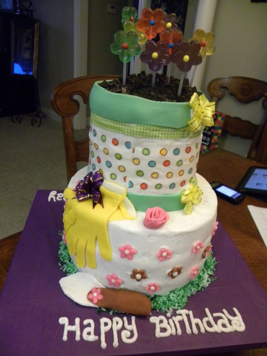 Flower Pot Cake - CakeCentral.com