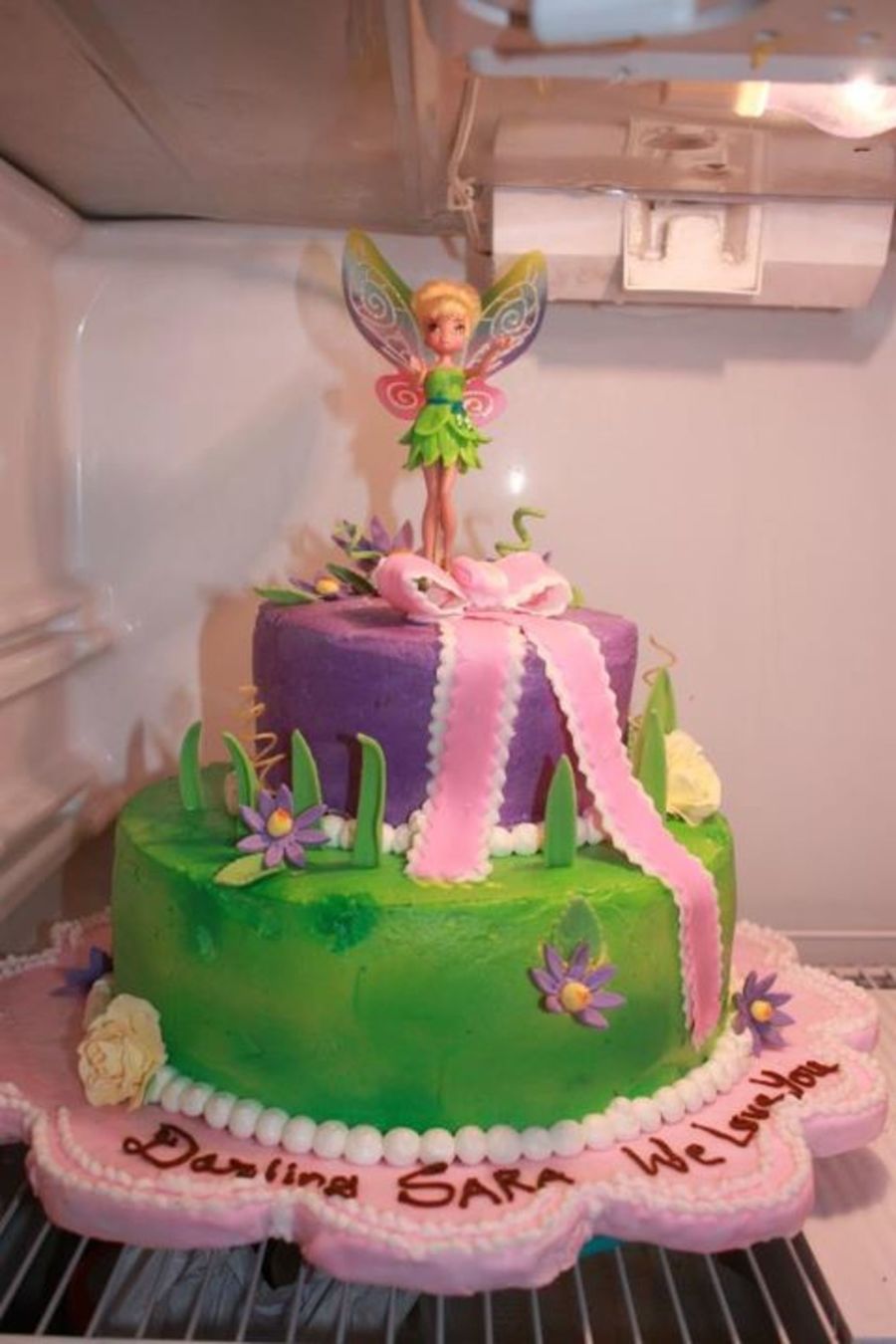Tinkerbell Theme Cake - CakeCentral.com