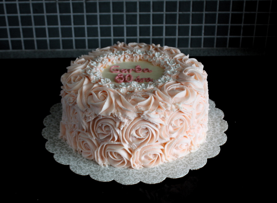 Rosette Cake - CakeCentral.com