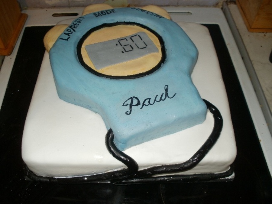 Stopwatch Cake - CakeCentral.com