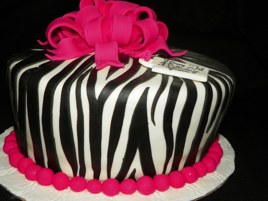 Zebra Cake - CakeCentral.com