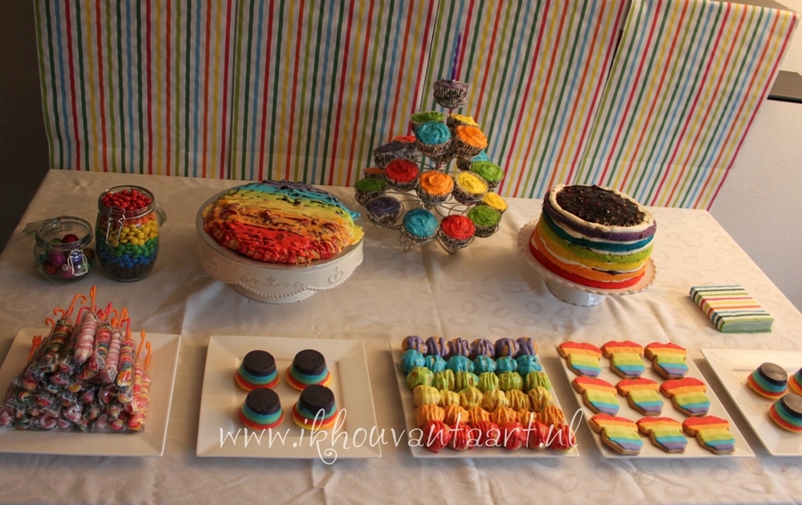 Rainbow Dessert Table - CakeCentral.com