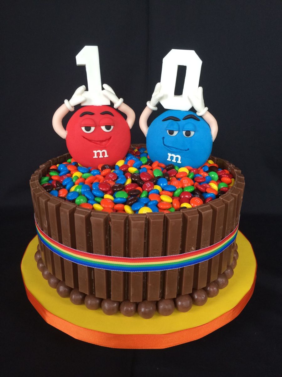 M&m Barrel Cake - CakeCentral.com