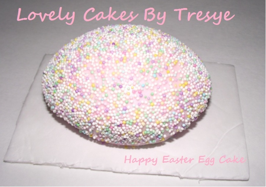 Easter Egg Cake - CakeCentral.com