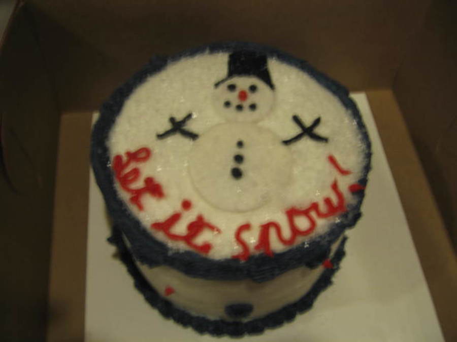 Snowman Cake - CakeCentral.com