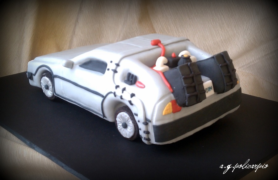 Delorean Grooms Cake - CakeCentral.com
