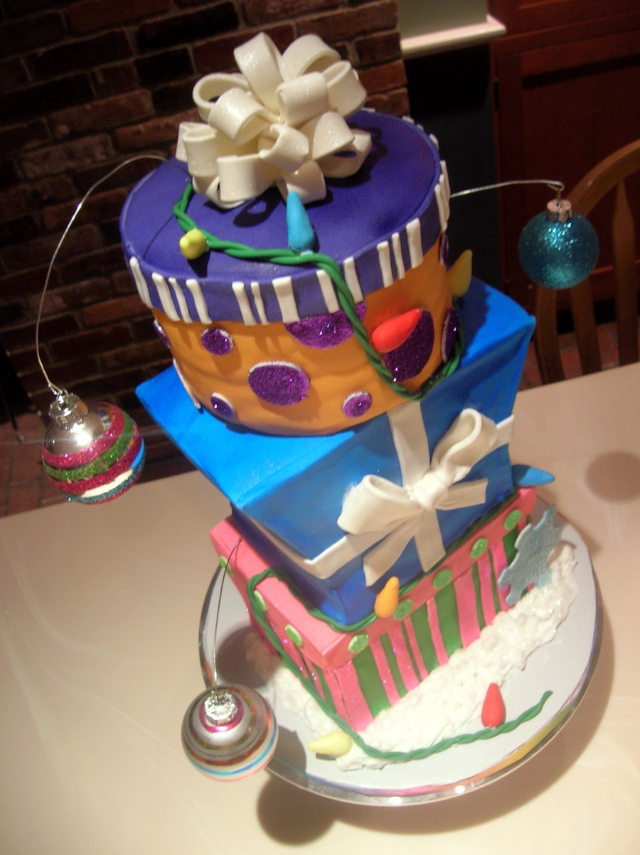 Stack Of Presents - CakeCentral.com