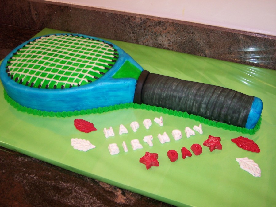 Tennis Racket Cake - CakeCentral.com