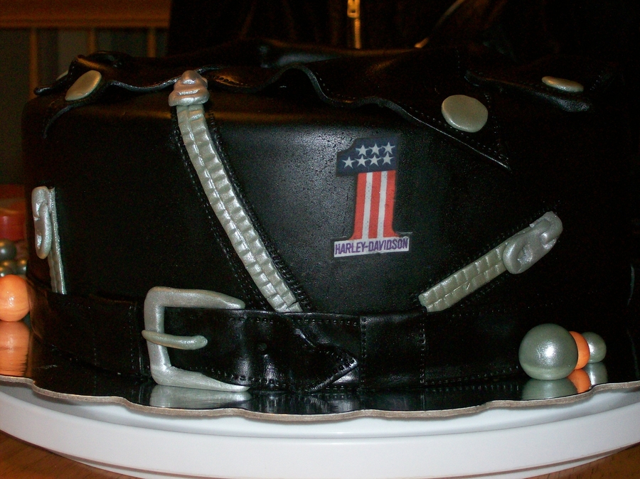 Harley Davidson Leather Jacket - CakeCentral.com