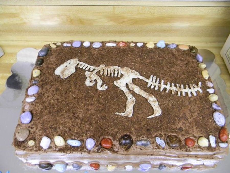 Dinosaur Dig Cake - CakeCentral.com