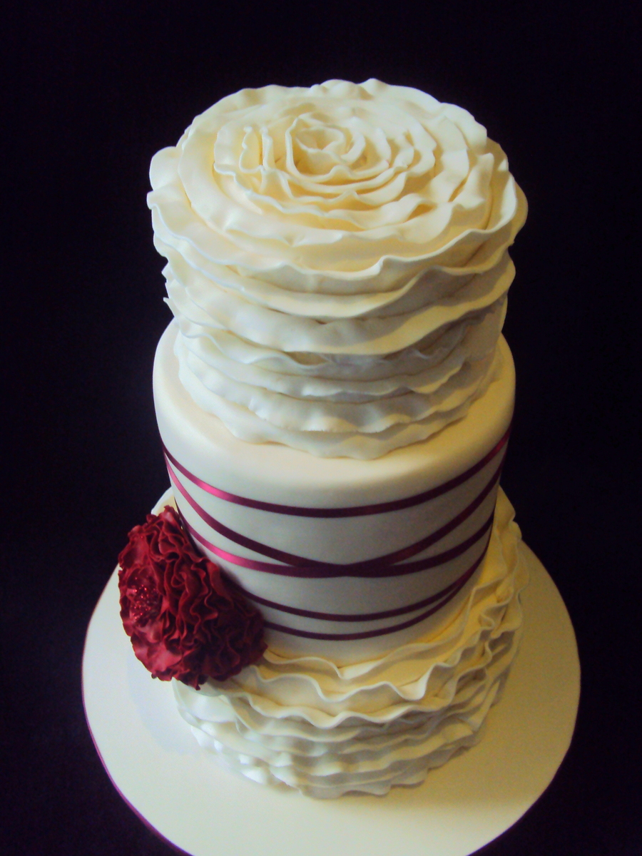 Ruby Anniversary Cake - CakeCentral.com