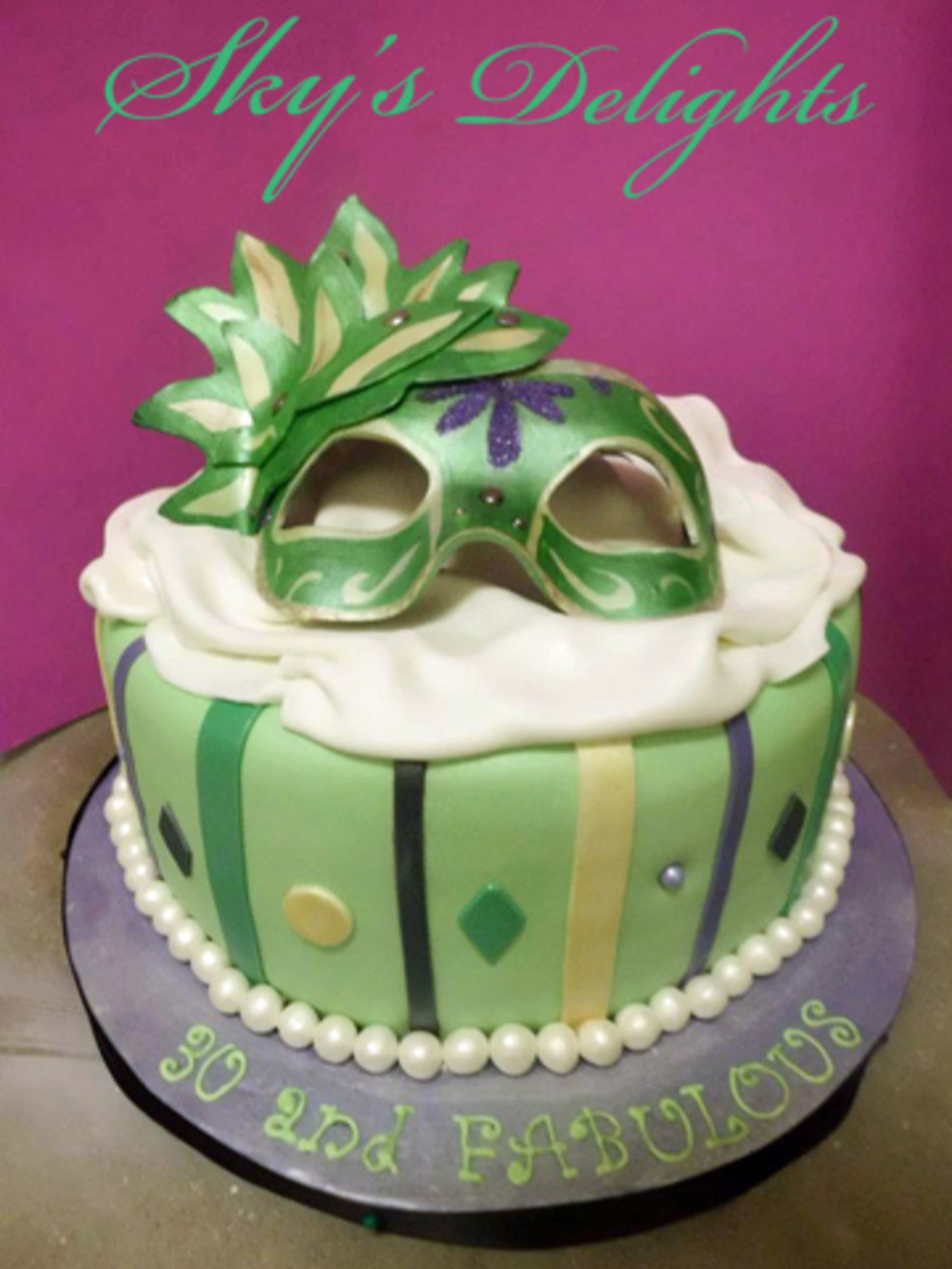 Masquerade Cake - CakeCentral.com