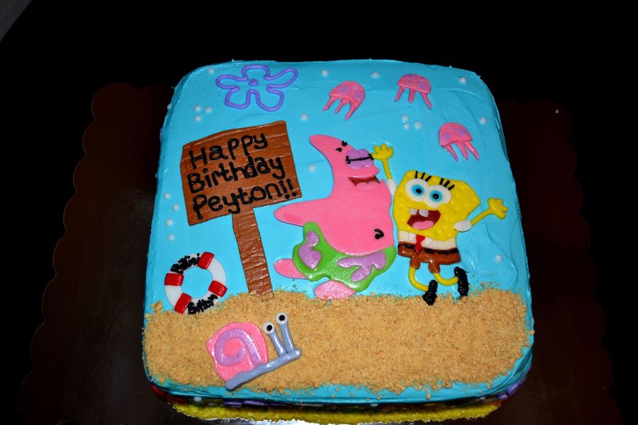 Spongebob And Patrick Cake - CakeCentral.com