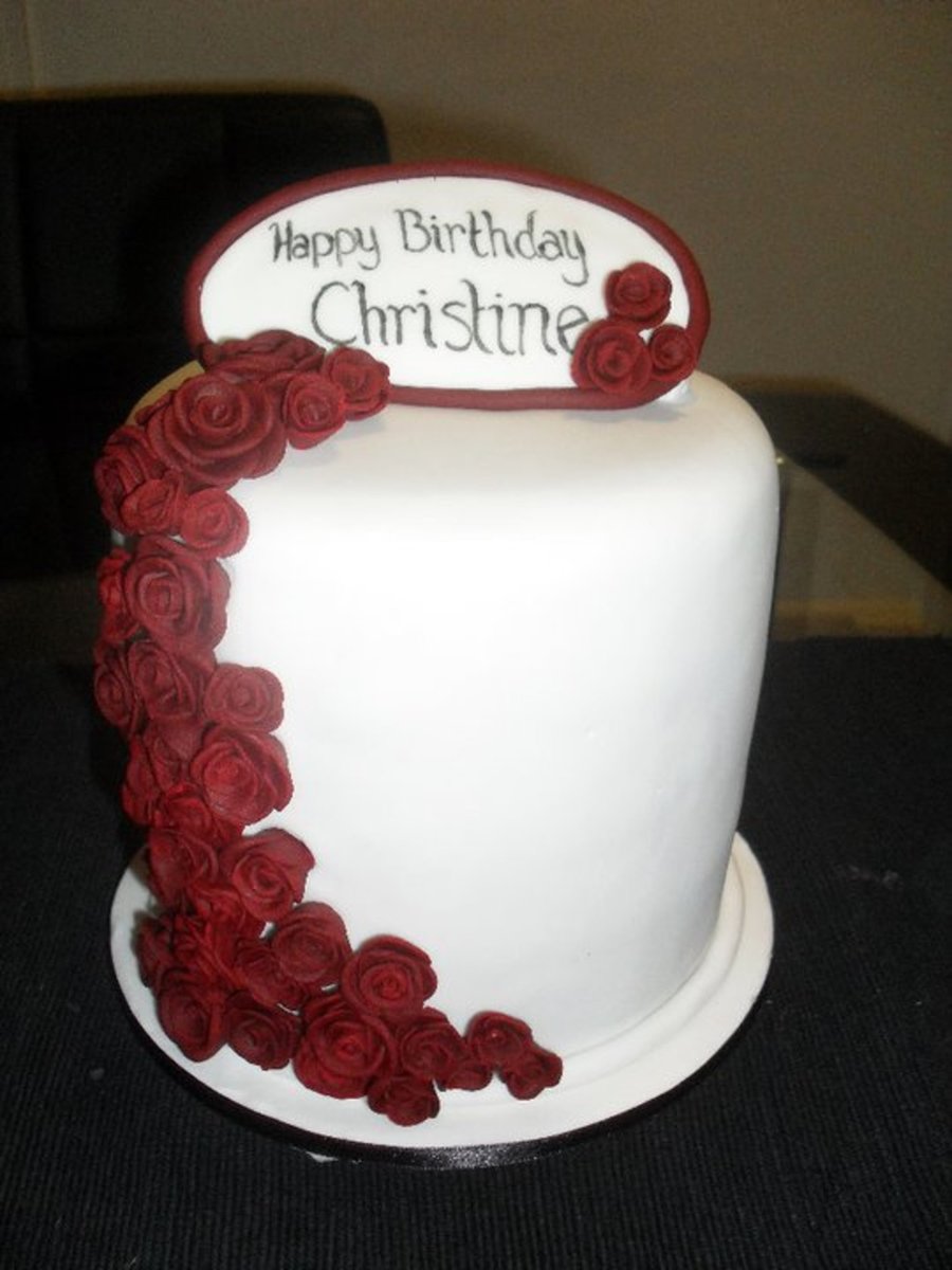 Rose Cascade - CakeCentral.com